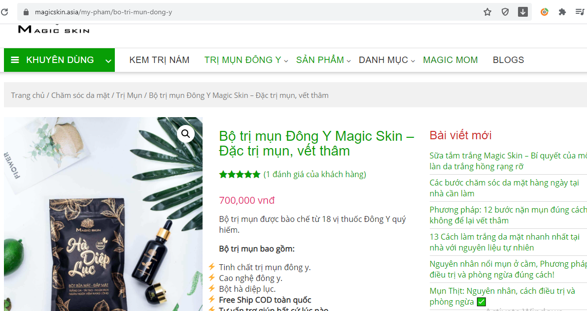 Loạn quảng cáo mỹ phẩm Magic Skin lừa dối người dùng, Công ty TNHH Tập ...