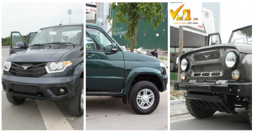 UAZ Patriot, UAZ Hunter, UAZ Pickup có giá dự kiến dưới 800 triệu