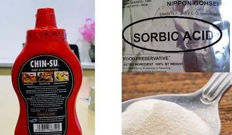 Chất axit sorbic tìm thấy trong tương ớt Chin-su thu hồi ở Nhật được ...