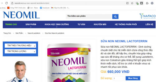 Sản phẩm NEOMIL của Công ty Cổ phần Công nghệ Dược phẩm NAFACO: ‘Thổi ...