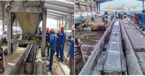 Sản xuất bê tông từ tro phế thải